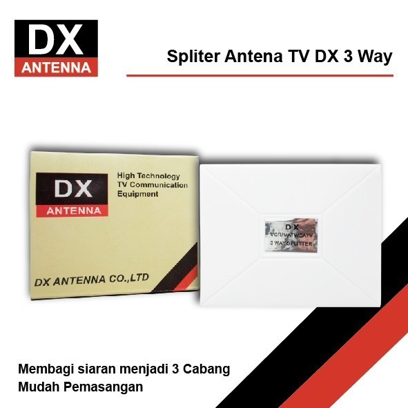 Jual Spliter TV DX 2 / 3 / 4 WAY | Splitter Pembagi Antena TV DX 2 / 3 ...
