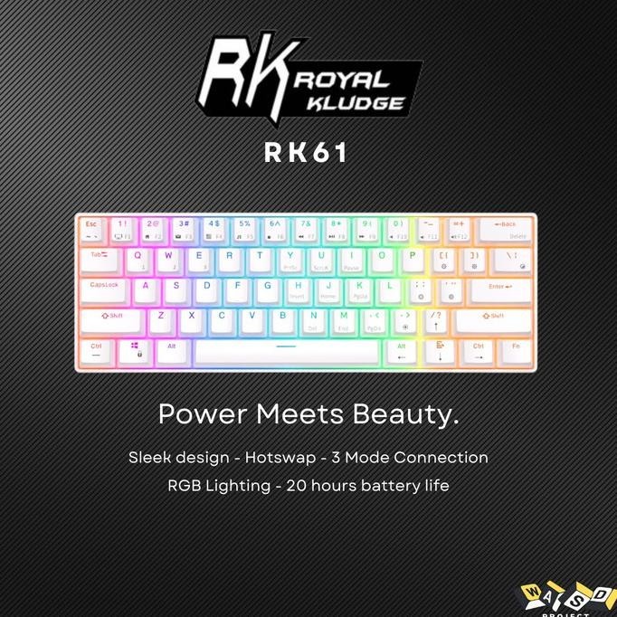 Jual New Royal Kludge Rk61 Mechanical Keyboard | 60% Layout | Hotswap ...