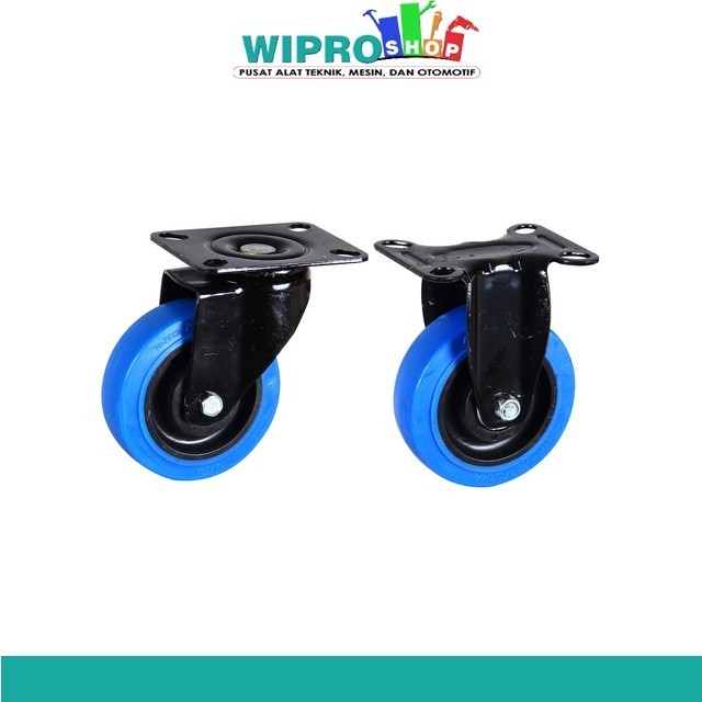 Jual Wipro Roda Hand Truck Lipat PVC set HTL-PVC200 4"(2H+2M) HTL ...