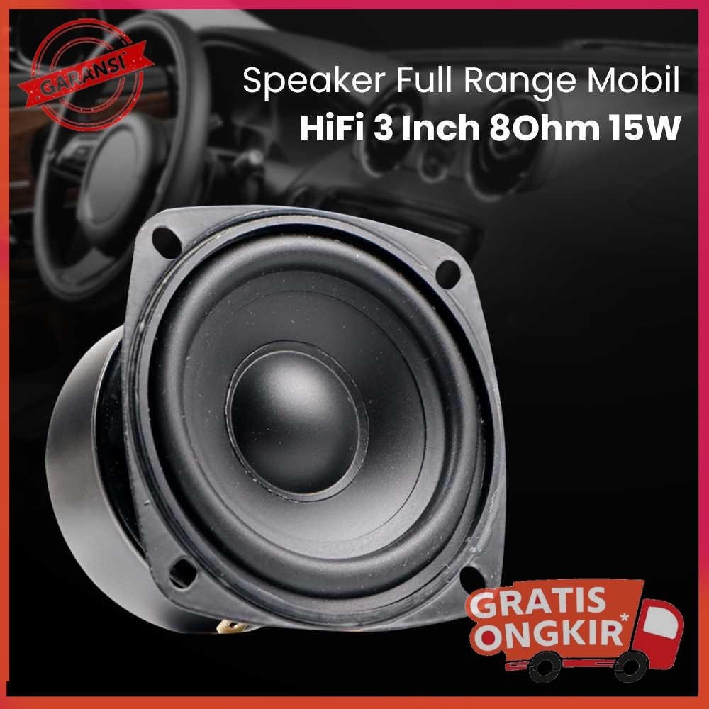 Jual Speaker Full Range Mobil HiFi 3 Inch 8Ohm 15W - AL1D | Shopee Indonesia