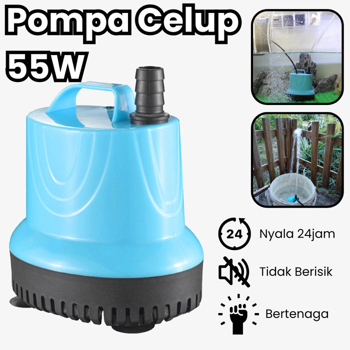 Jual Pompa Celup Submersible Pump 55W Mesin Pompa Air Pompa Sedot Kolam ...