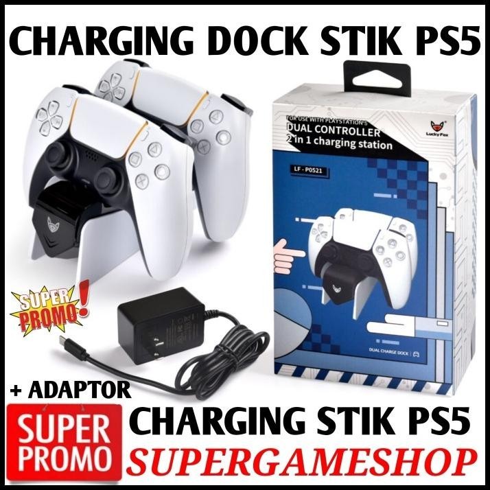 Jual Stik Ps5 Dualsense Dual Controller 2 In 1 Charging Station Stik ...