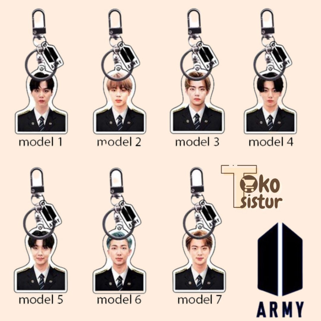 Jual [TS] Keyring gantungan kunci bts army Jin Suga J-Hope RM Jimin V jungkook | Shopee Indonesia