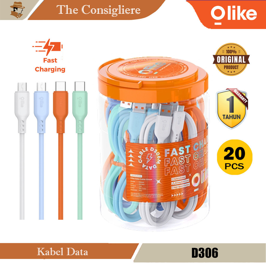Jual (20 Pcs) Olike Kabel Data Type C - Micro Lightning Fast Charging 2 ...