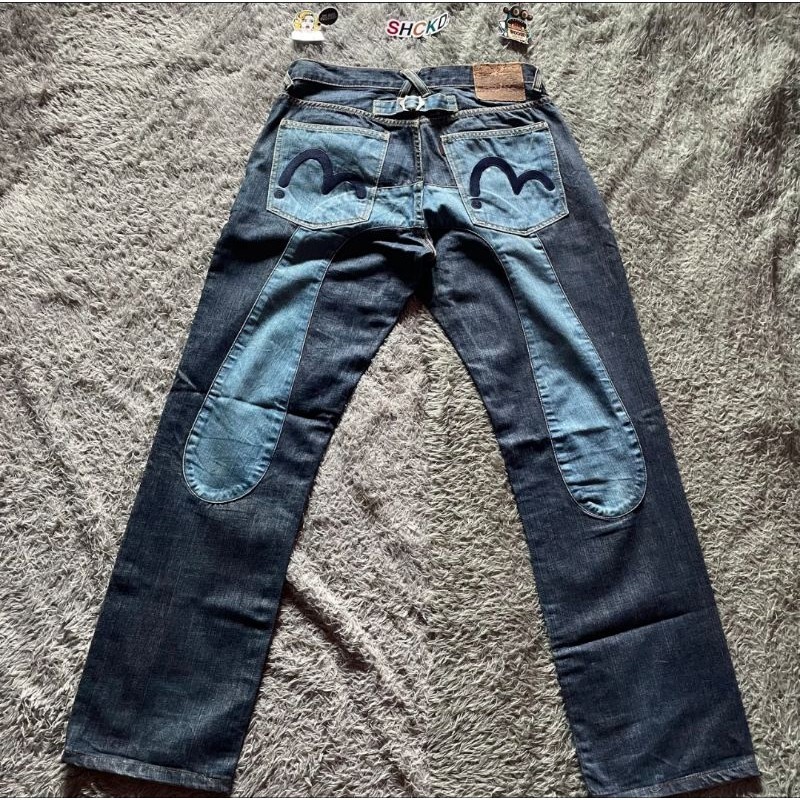 Jual Evisu daicock genes denim pants | Shopee Indonesia
