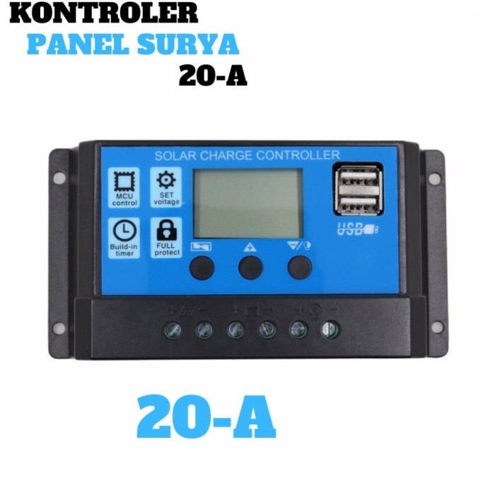 Jual ALAT KONTROL;ER SOLAR PANEL SURYA DUAL USB DAYA PANEL 20-A ...