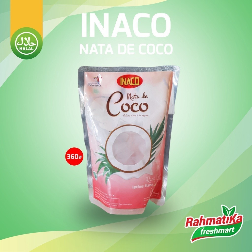 Jual Inaco Nata De Coco Rasa Leci 360 gram | Shopee Indonesia