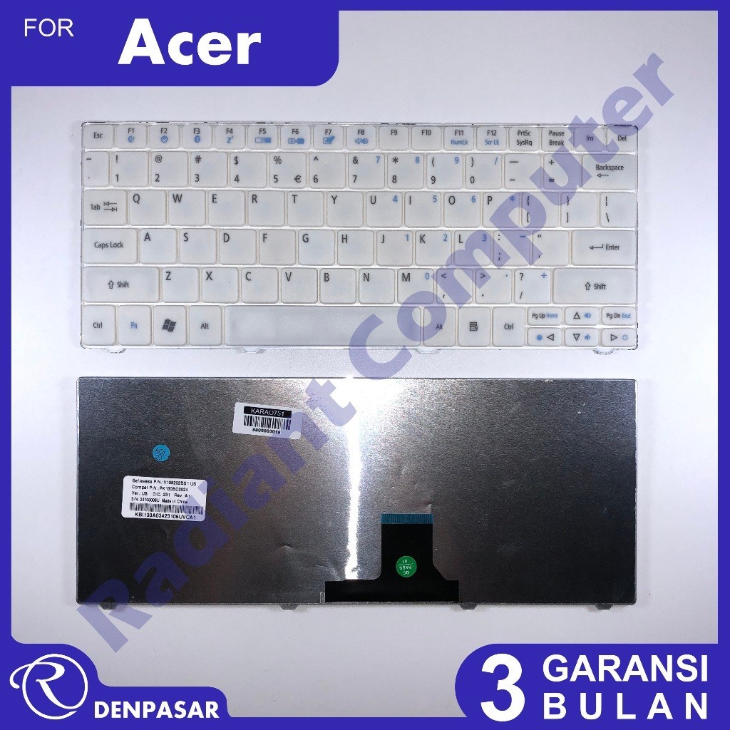 Jual Keyboard Acer Aspire 1820P Aspire One ZA3 ZA5 ZH7 Ferrari One ...