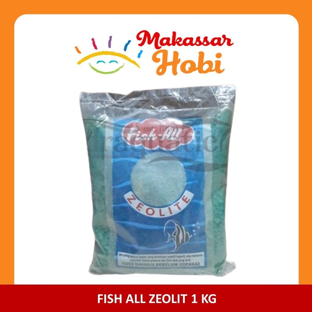 Jual Fish All Zeolite 1kg Waring Jaring Zeolit Ziolit Media Filter ...