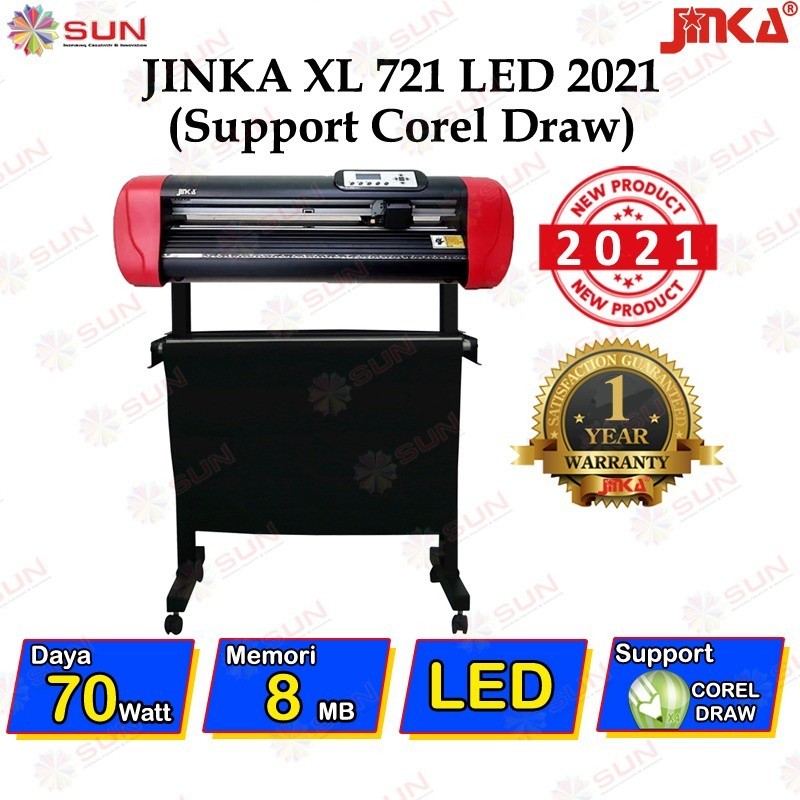 Jual Promo 1 Hari Mesin Cutting Sticker Jinka Pro 721 - XL Pro 2 LED ...