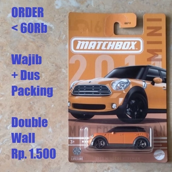 Jual MatchBox Mini Series (2024) 2011 Mini Countryman Oranye | Shopee ...