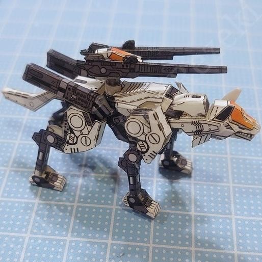 Jual Figure Diorama Paper Craft Harimau Wolf Papercraft Robot Mecha ...