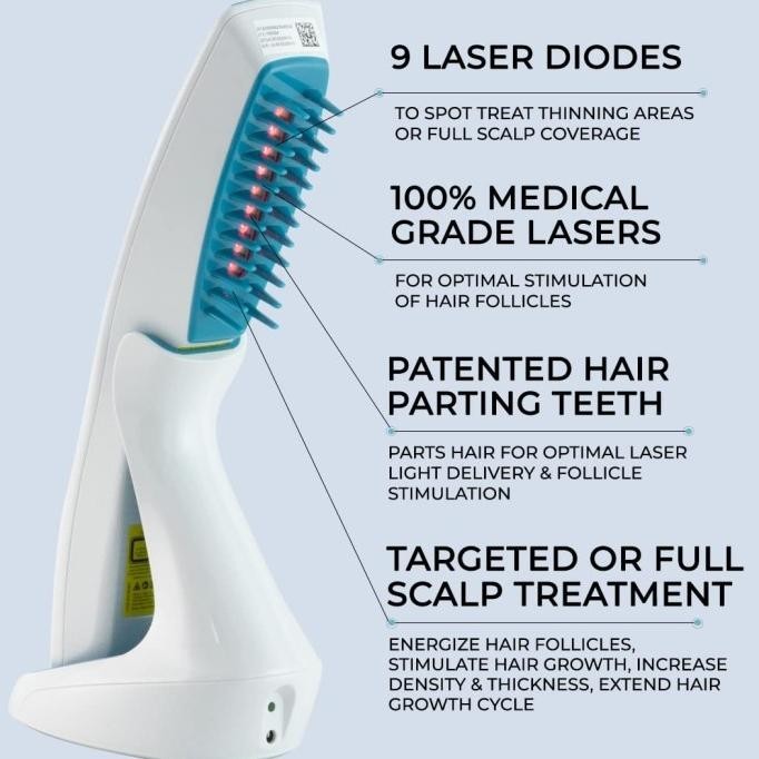 Jual HairMax Laser Hair Growth Comb Ultima 9 Thinning Hair Scalp ...