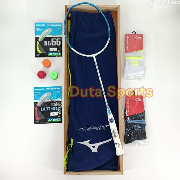 Jual RAKET MIZUNO JPX 8 FORCE FREE SENAR PASANG GRIP DAN SABLON LOGO ...