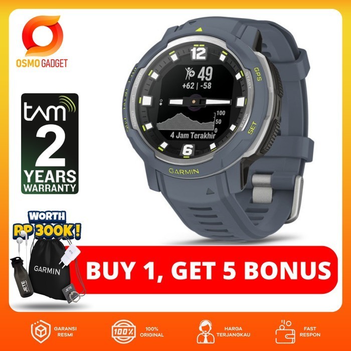 Jual Produk Terbaru Garmin Instinct Crossover Blue Granite Original ...