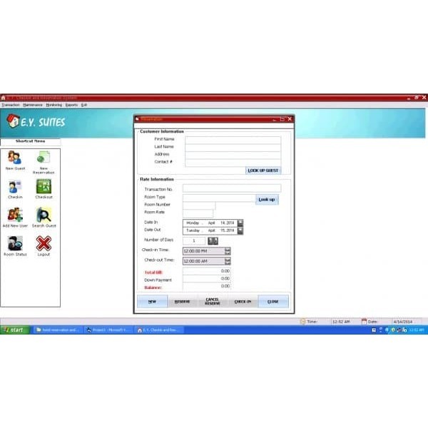 Jual source code aplikasi software Hotel visual basic | Shopee Indonesia