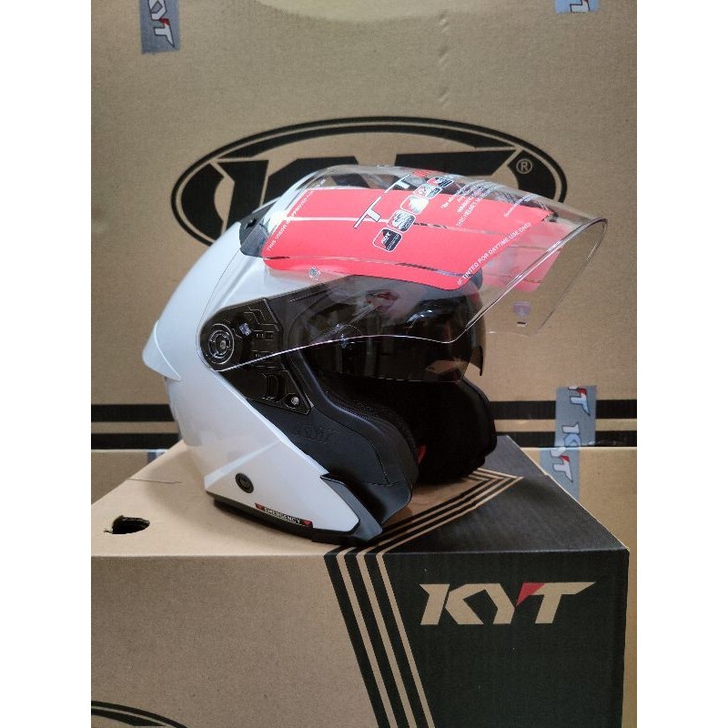 Jual KYT TTR - JET WHITE (ORIGINAL) | Shopee Indonesia
