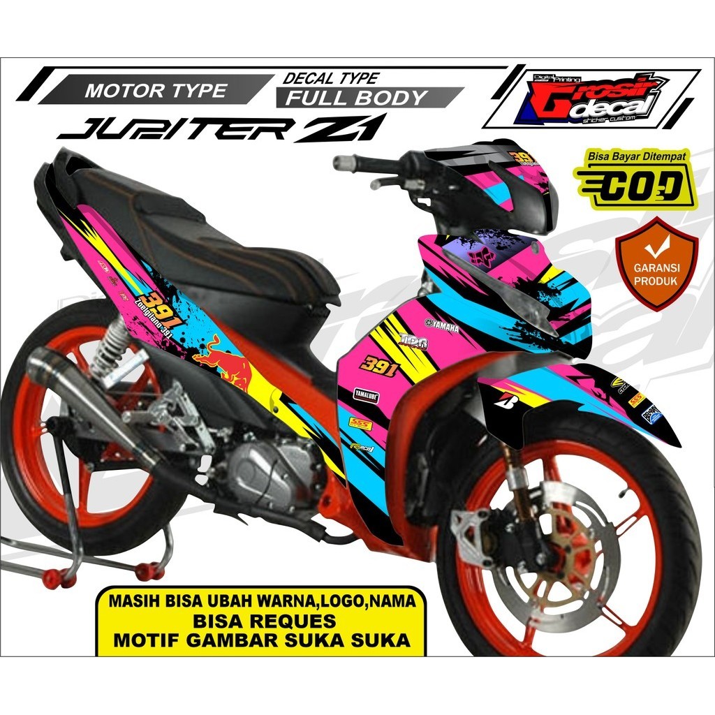 Jual Stiker Decal Stiker Jupiter Z1 Keren Full Body Fullset Bebas ...