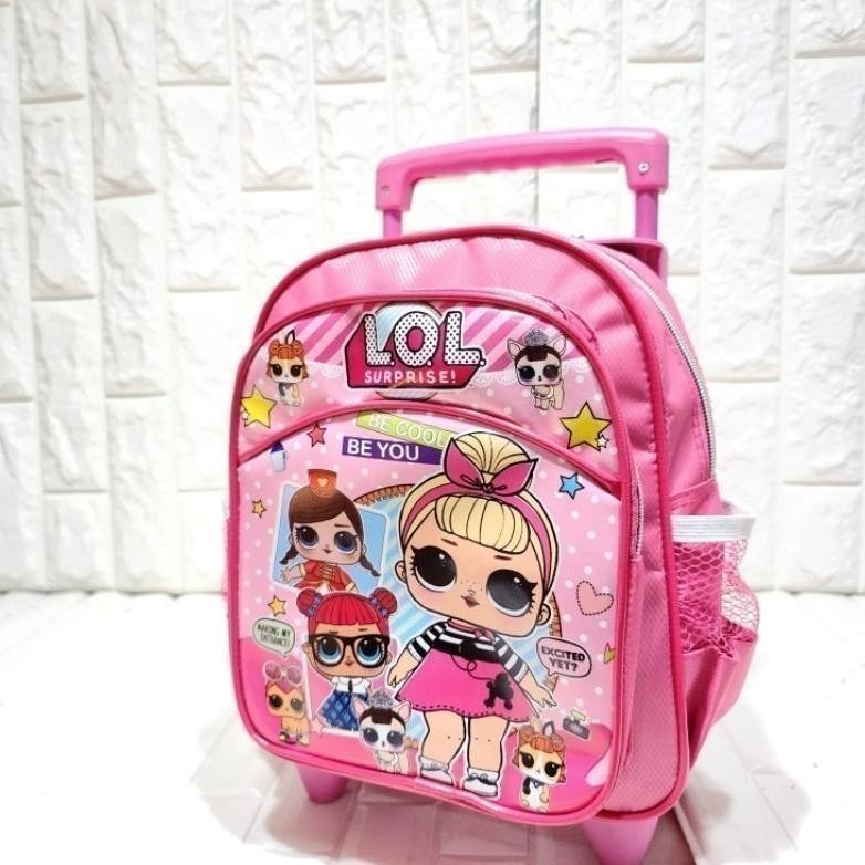 Jual Of14 TAS DORONG TROLLEY ANAK PAUD / PLAY GROUP PEREMPUAN GAMBAR ...
