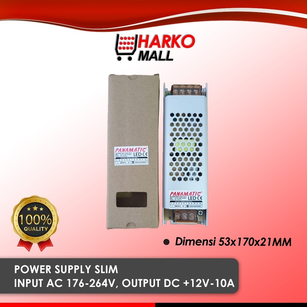 Jual Trafo Power Supply Slim Adaptor 12V 10A 120 Watt Travo untuk LED ...