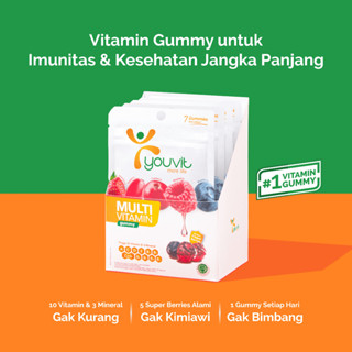 Jual Multivitamin Gummy Dewasa untuk Imunitas | Youvit Multivitamin Dewasa 30 Hari dengan ...