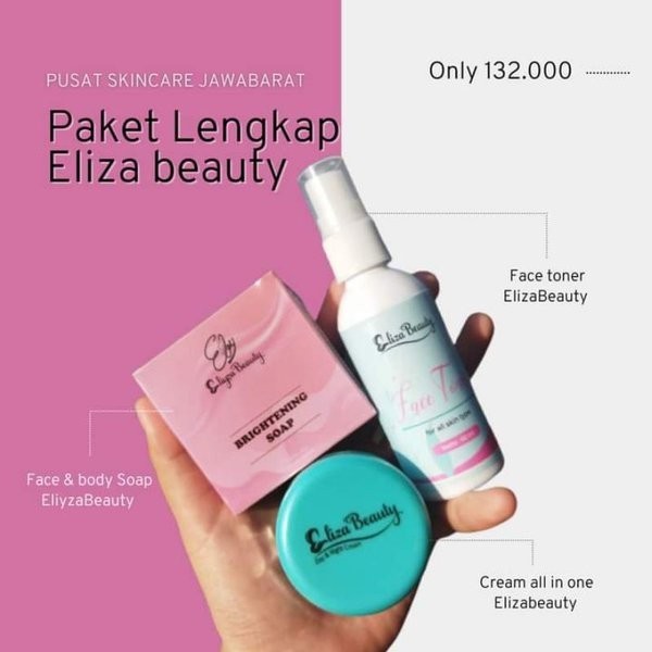 Jual PAKET LENGKAP ELIZA BEAUTY CREAM+TONER+SABUN | Shopee Indonesia