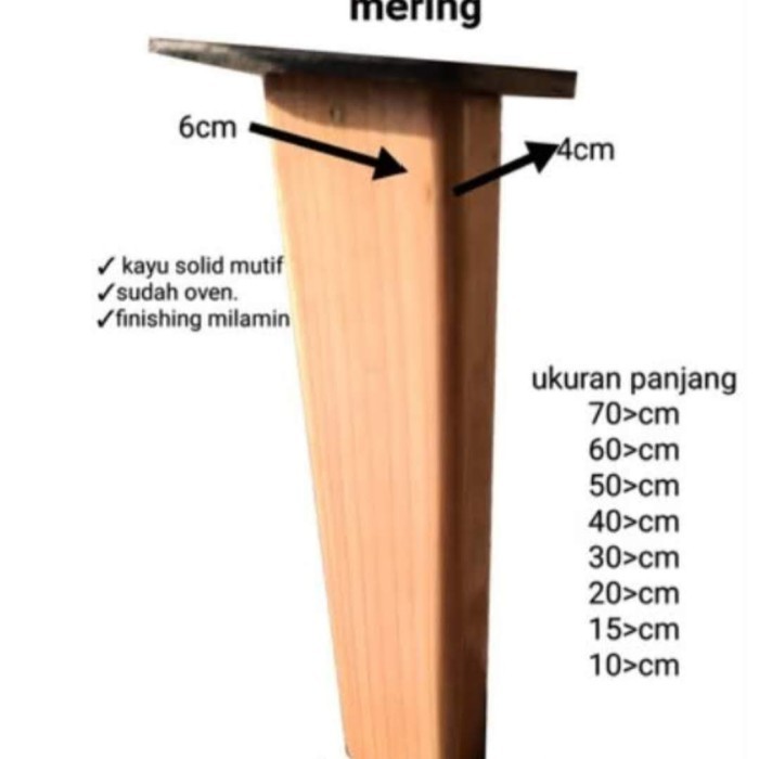 Jual Kaki Meja Bulat Mering/Kaki Meja Retro/Wooden Table Lengs ...