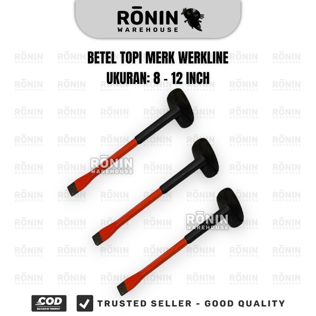 Jual WERKLINE Betel Topi 8 " inch Papak Rata Pahat Batu Beton Tembok ...