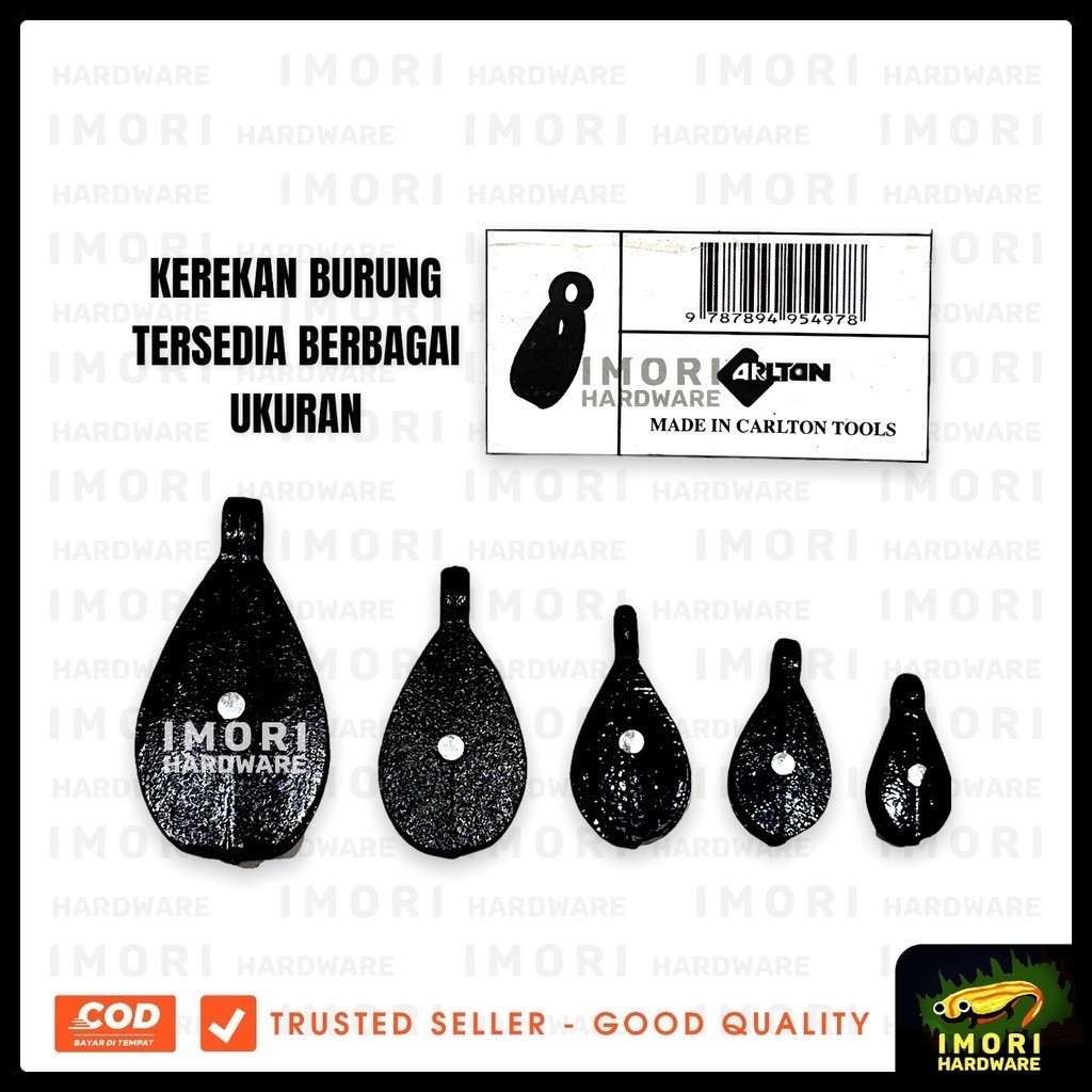 Jual CARLTON Katrol Kerekan Burung 3/4 1 1/4 1/2 2 inch - Sangkar ...