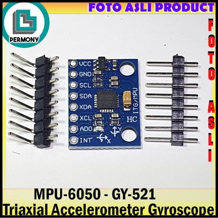Jual TERBARU GY521 GY-521 MPU-6050 MPU6050 MODULE 3 AXIS ANALOG GYRO ...