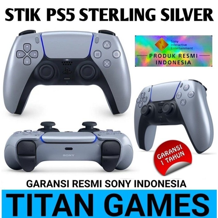 Jual (READY) Stik PS5 Dualsense Sterling Silver PS5 Wireless Controller ...