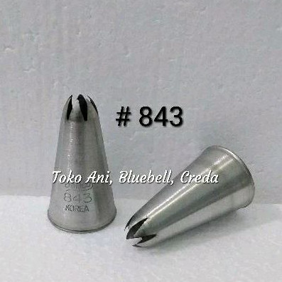 Jual Ateco Closed Star Pastry Piping Tip # 843 / Ateco Spuit Bunga ...