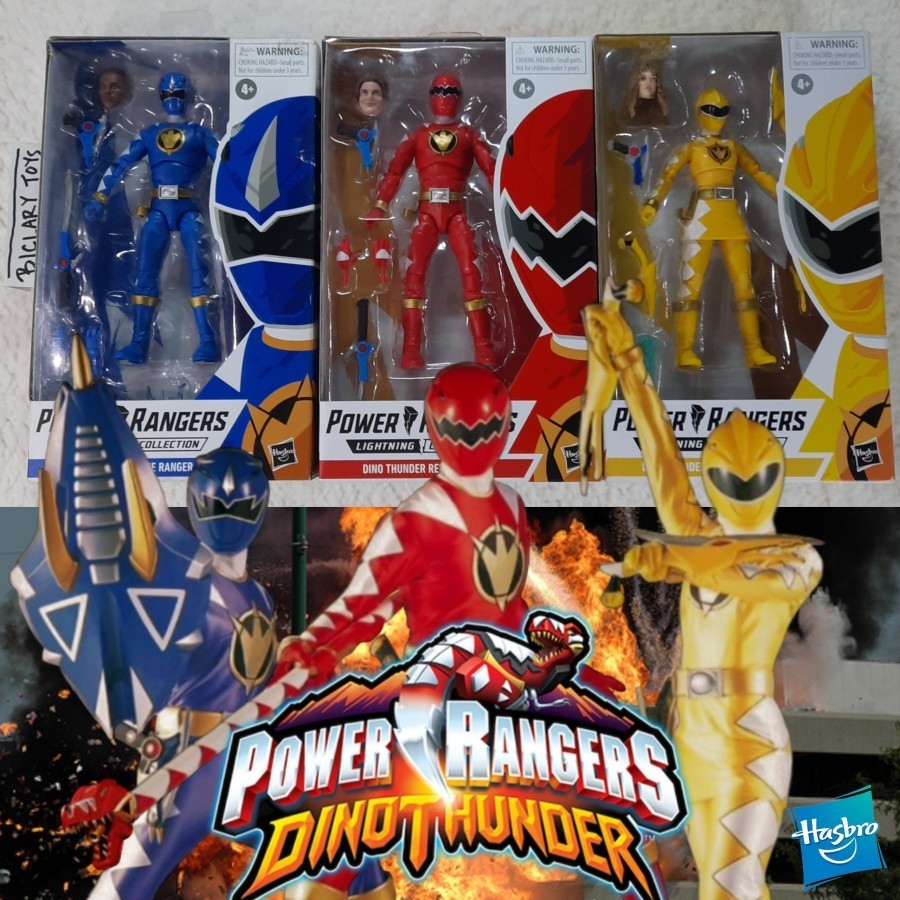 Jual Lightning Collection SET Dino Thunder Power Rangers Red Blue ...