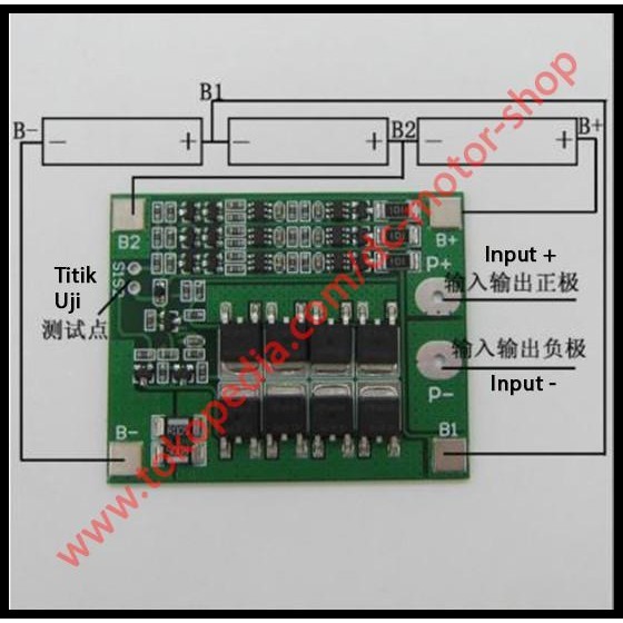 Jual BEST DEAL MODUL BMS BATTERY MANAGEMENT SYSTEM 3S 25A LI-ION 18650 ...