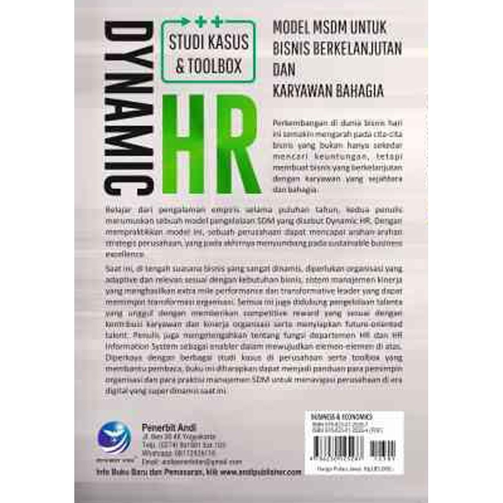 Jual Buku Dynamic Hr, Model Msdm Untuk Bisnis Berkelanjutan Dan ...