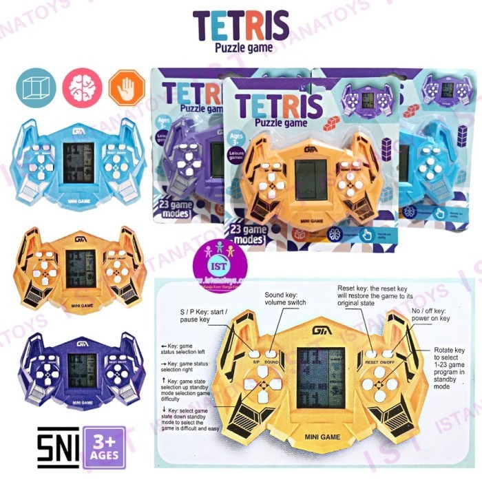 Jual Mainan Anak Game Tetris Puzzle Game Lucu Seru Warna Jadul 5S-407 ...
