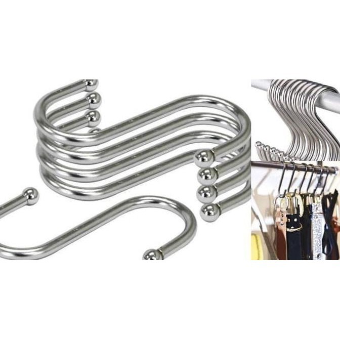 Jual Hook Gantungan MODEL S Kait Barang Besi Stainless Cantolan Hanger ...