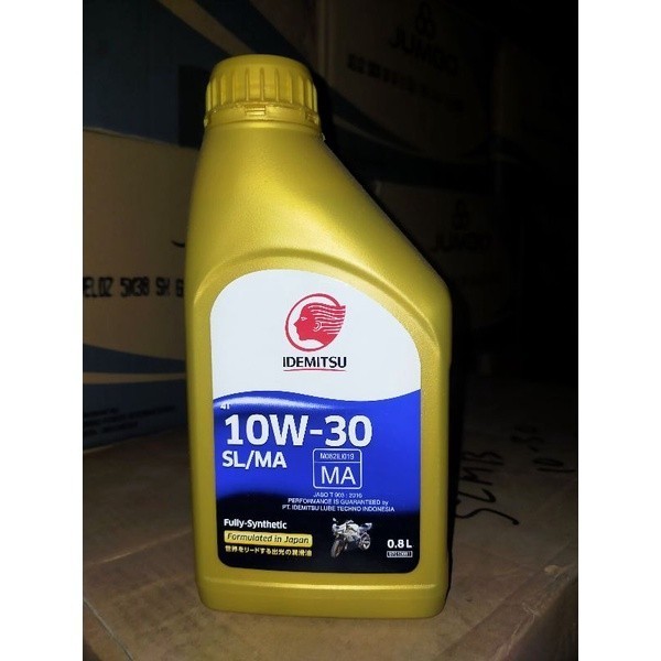 Jual Oli Motor 4T Idemitsu 10W-30 Sl/Ma Full Synthetic (0,8L & 1L) Motor 4T | Shopee Indonesia