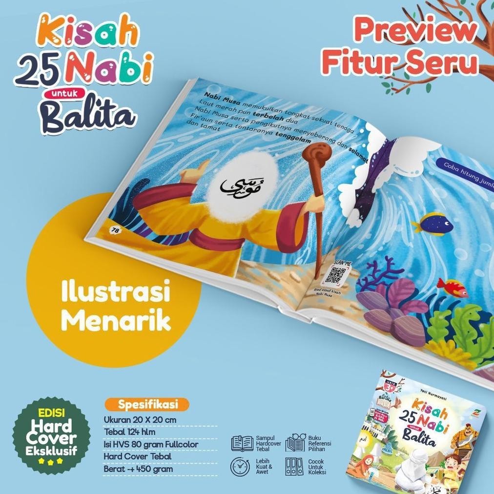 Jual BUKU KISAH 25 NABI UNTUK BALITA CERITA DAHSYATNYA DAN MUKJIZAT KISAH 25 PARA NABI DAN RASUL ...