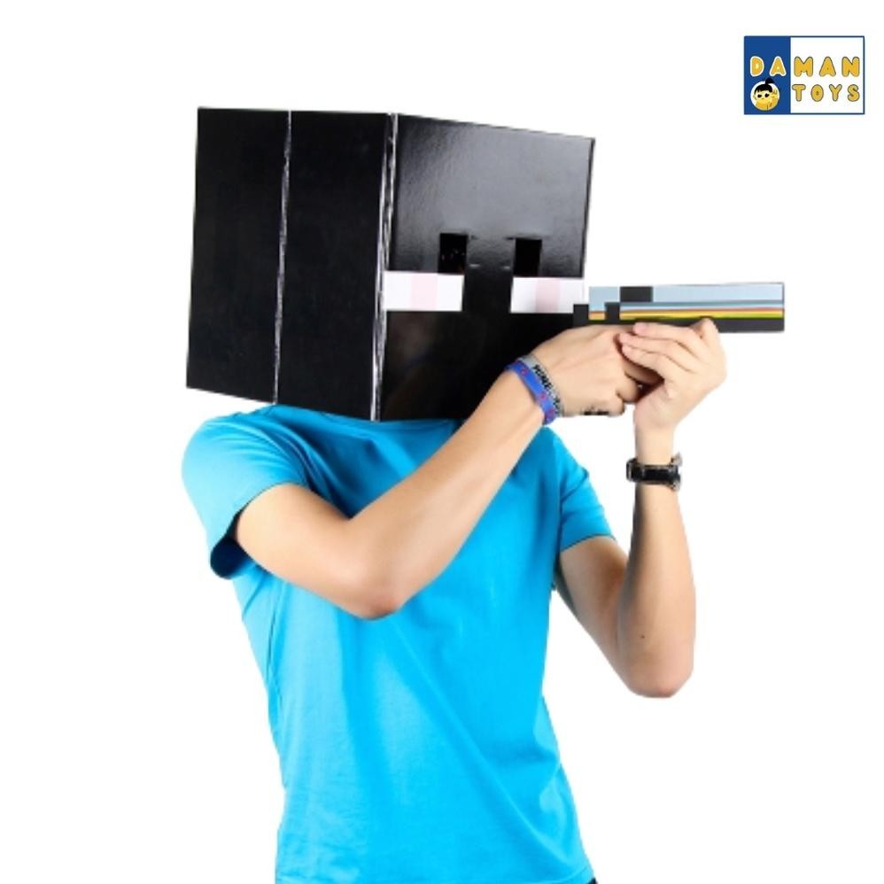Jual BDC DToys Topeng Minecraft Cardboard Kostum Minicraft Steve ...