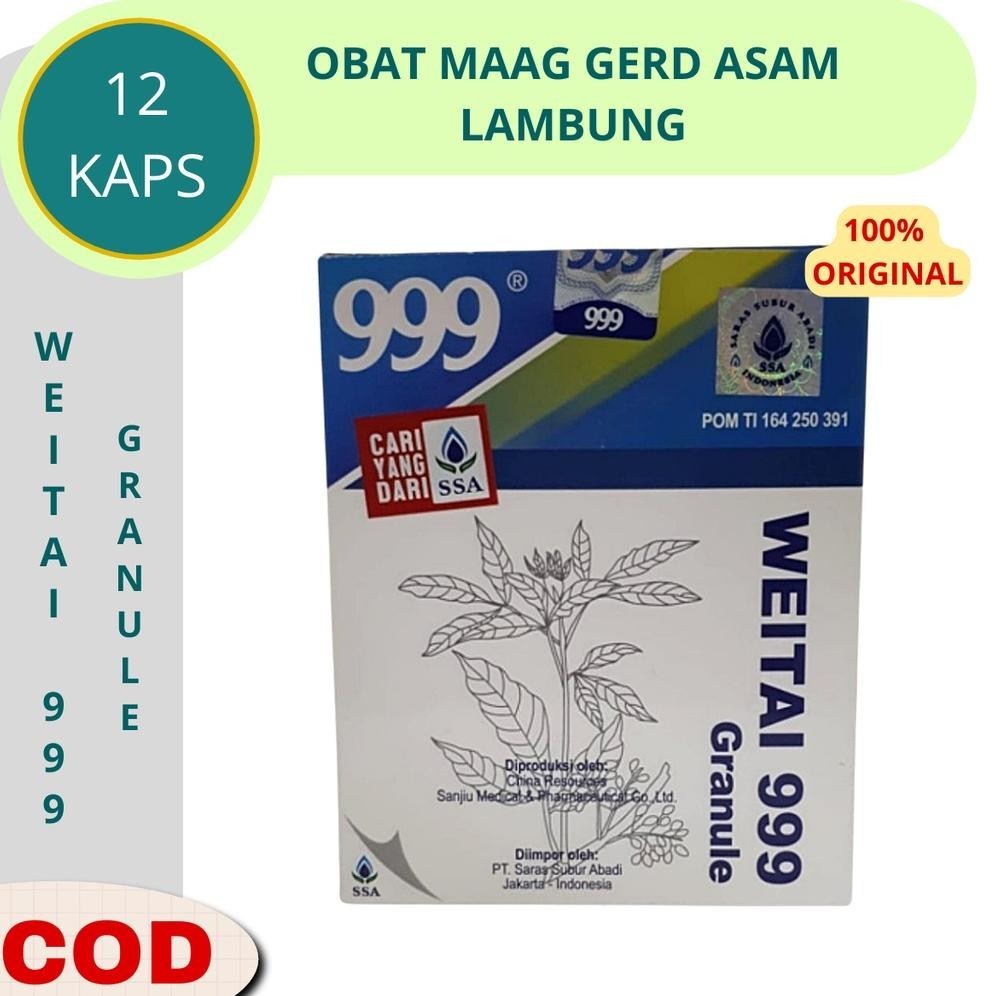 Jual Obat GERD Asam Lambung Maag Magh Weitai 999 Capsule granule ...