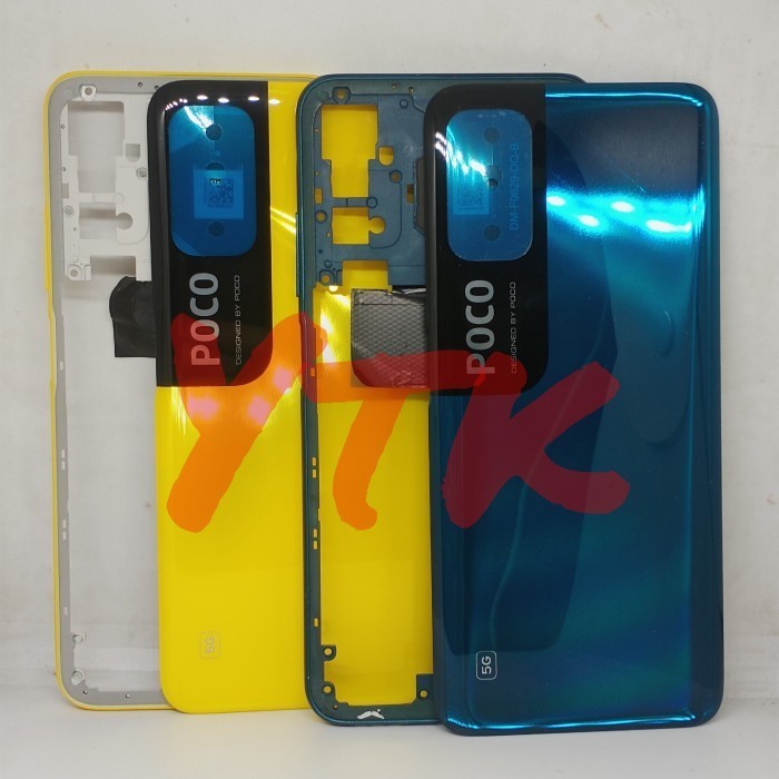 Jual HOUSING/KESING FULLSET BACKDOOR + FRAME BAZZEL POCO M3 PRO 5G ...