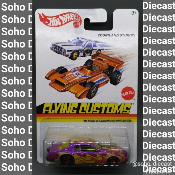 Jual Hotwheels 86 Ford Thunderbird Pro Stock Flying Customs Rare VHTF ...