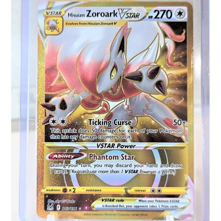 Jual HISUIAN ZOROARK VSTAR 213 Gold - Lost Origin - Pokemon TCG English | Shopee Indonesia