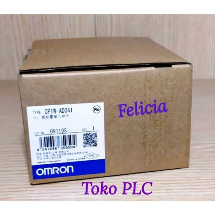 Jual NEW SERIES OMRON PLC ANALOG INPUT UNIT CP1W-AD041 ORIGINAL QUALITY ...