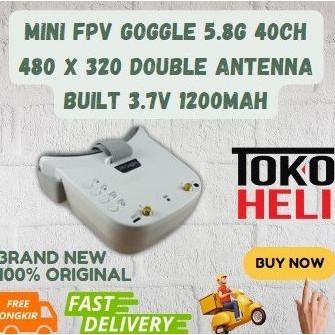 Jual Mini FPV Goggle 5.8G 40CH 480 x 320 Double Antenna Built 3.7V 1200mAh | Shopee Indonesia