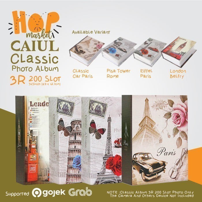 Jual Album Foto Size 3R CLASSIC Motif (3x5 Inch) 200 Slot Photo Album ...