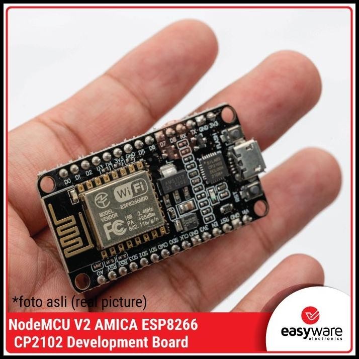 Jual HOT DEAL NODEMCU V2 LUA WIFI ESP8266 CP2102 IOT DEVELOPMENT BOARD NODEMCU AMICA !! | Shopee ...