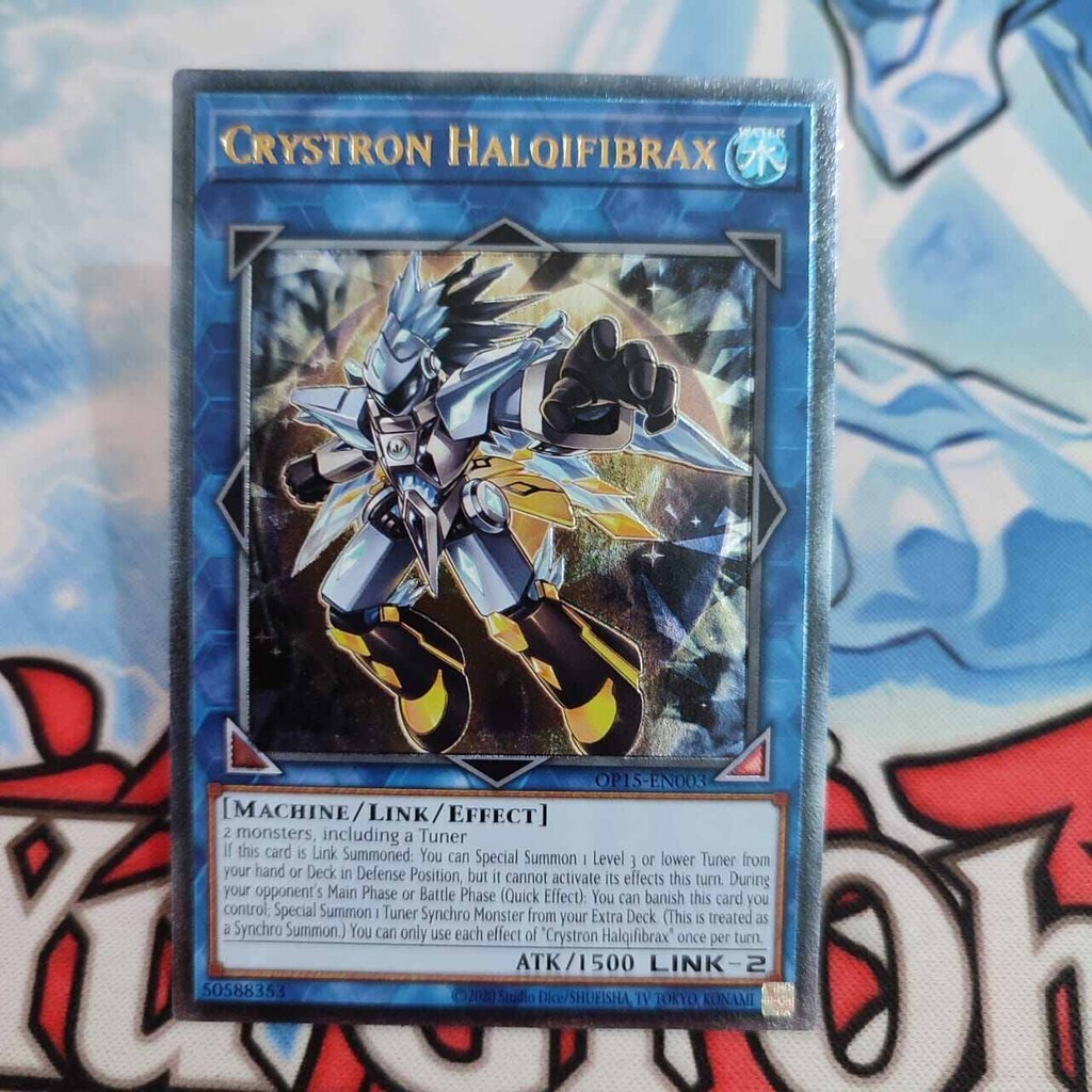 Jual yugioh crystron halqifibrax OP15 UL original | Shopee Indonesia
