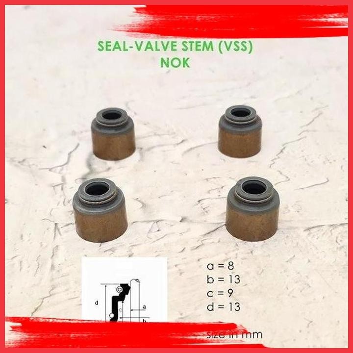 Jual (busa) md000508x4-ng sil klep (4#) - seal-valve (4#) 8x13x9x13 ...